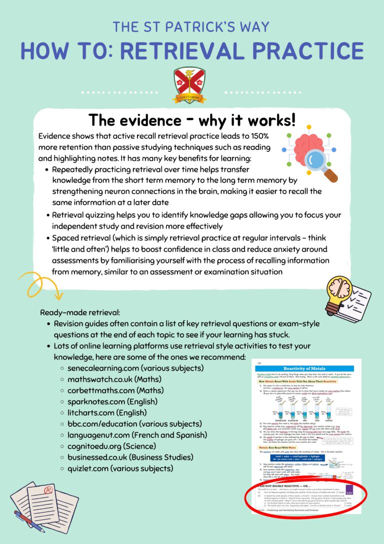 Study Skills & Revision - St Patrick's RC High School